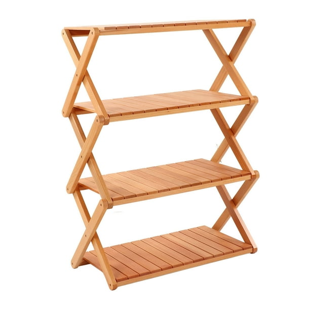 Folding Camping Wood Table,Outdoor Camping Solid Wood Picnic Portable ...