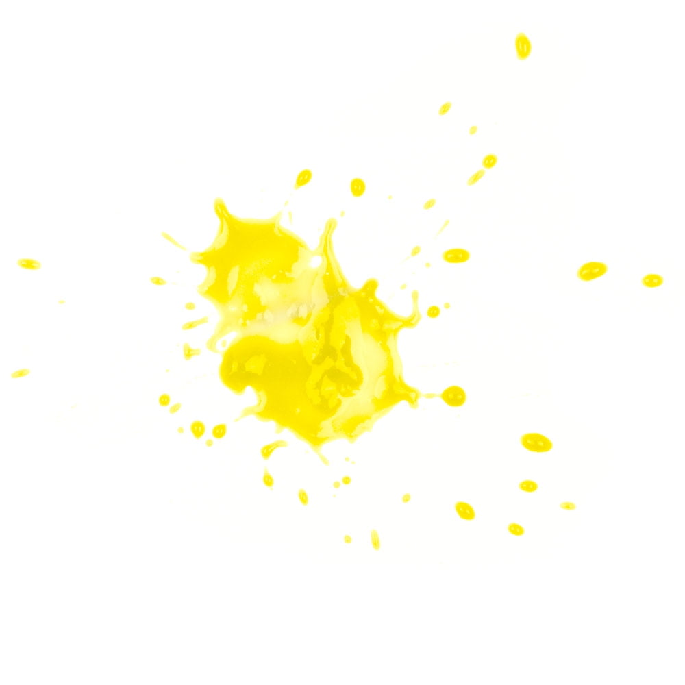 Yellow Paintball Splat
