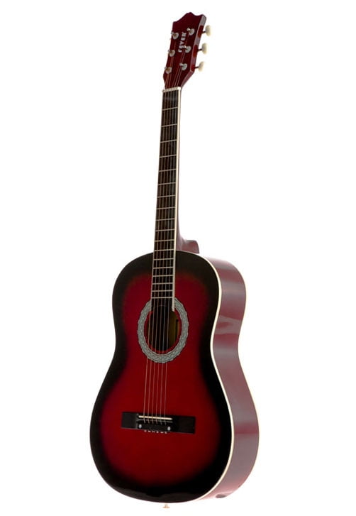 Fever 3/4 Size Acoustic Guitar 38 Inches Redburst, FV-030-DRD - Walmart.com