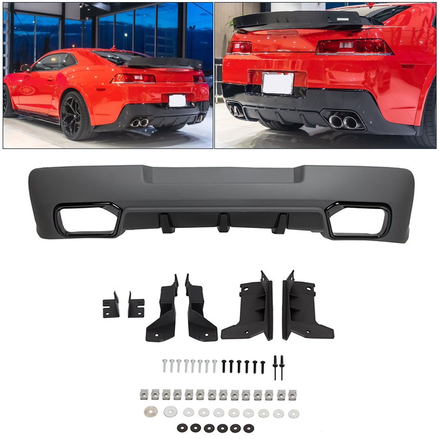 Kojem Rear Lower Bumper Chin Lip Spoiler Diffuser Cover Guard for 2014 ...