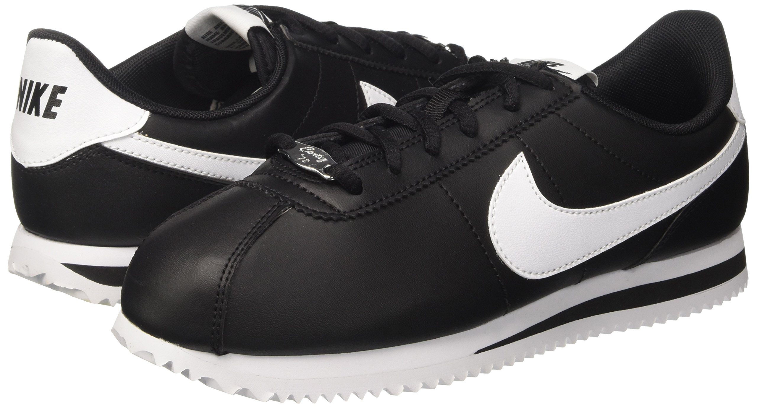 Buy Nike 904764 001 Big Kid Cortez Basic SL Black White Sneakers 5 5