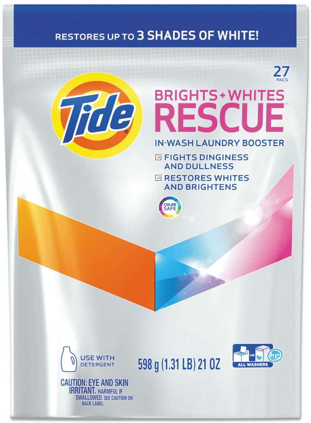 Tide Tide Brights and Whites Rescue, in-wash Laundry Detergent Booster ...