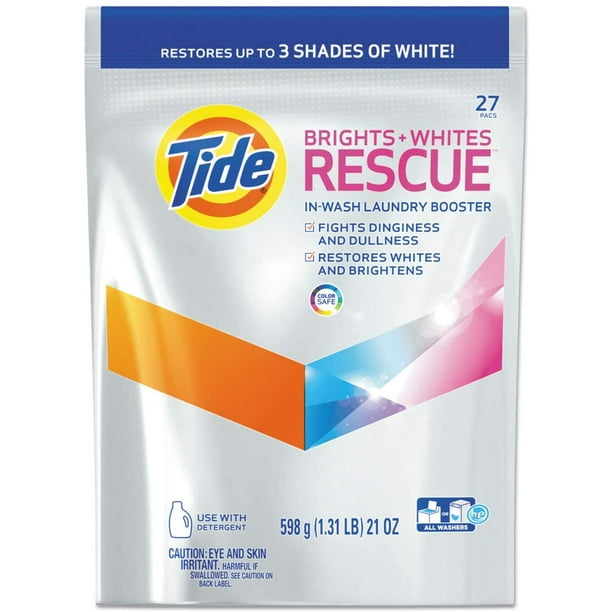 Tide Tide Brights and Whites Rescue, in-wash Laundry Detergent Booster ...