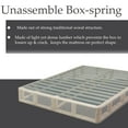 Continental Sleep, 5" Wood Box Spring for Mattress Support with Simple ...