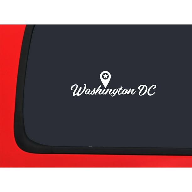 Car Sticker Washington, Dc Destination Star Politics Monument Car ...