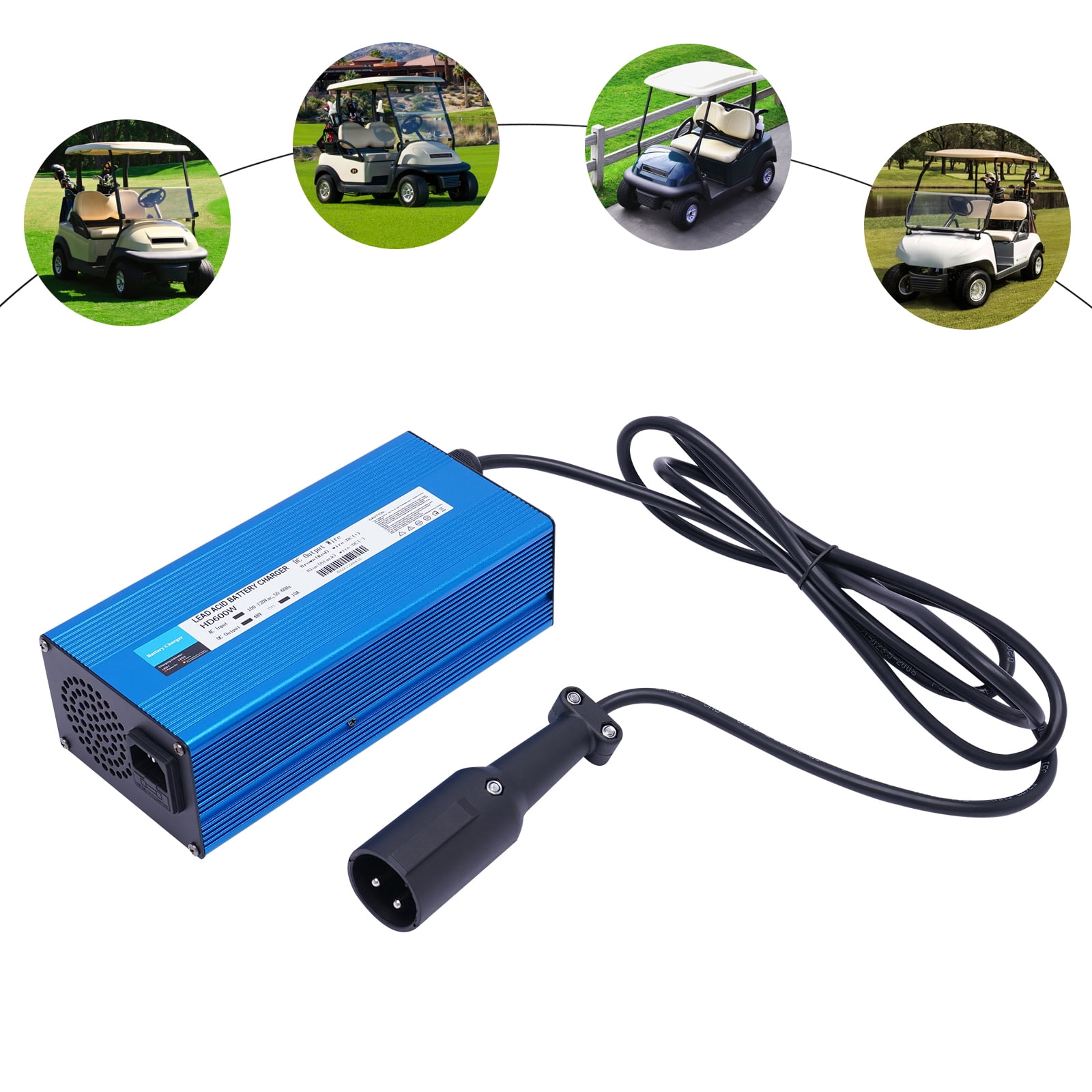 Miumaeov Golf Cart Battery Charger for Club Car Smart Charger Battery ...
