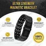 MagnetRX® Men's Titanium Magnetic Bracelet with 3X Strength ...