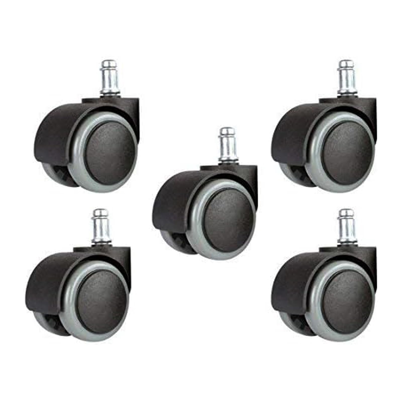2 Inch Office Chair Wheels Heavy Duty Replacement, Mute Rubber Rotating ...