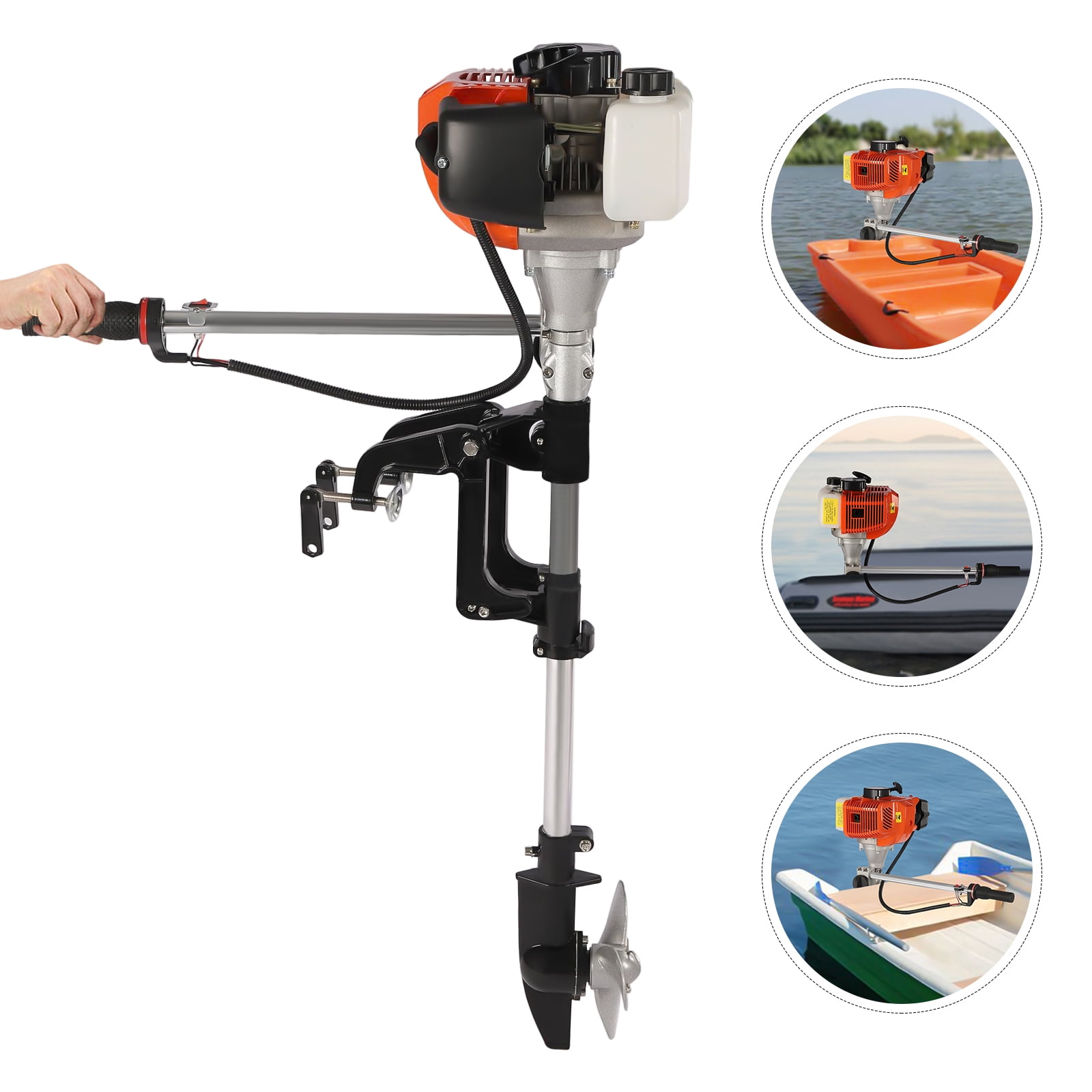 Miumaeov Superior Engine Outboard Motor, 2.5 HP 2 Stroke Outboard Motor ...
