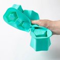 3-Grid Silicone Ice Cube Maker Mould with Lid and Durable Material for ...