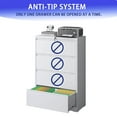 M optimized Metal File Cabinet with 4 Drawers, Lockable Storage Cabinet ...