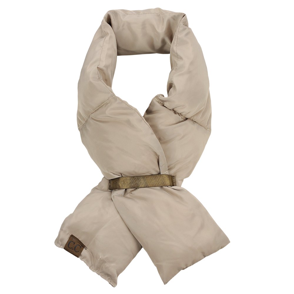 C.C Unisex Soft Slim Warm Insulating Quilted Puffer Scarf Neckwarmer ...