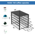 5 Tier Coffee Pod Holder for K Cup, 160 Pod Pack Capacity Rack, Metal ...