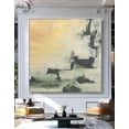 Abstract Cityscape Wall Art Painting – Handmade Modern Urban Canvas for ...