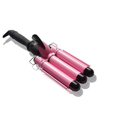 3 Barrel Curling Iron Wand,Temperature Adjustable Portable Hair Waver Heats Up Quickly for Large ...