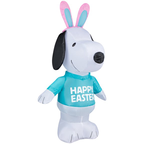 Peanuts 4' Snoopy Pilgrim Inflatable Yard Decorations for Outdoor ...