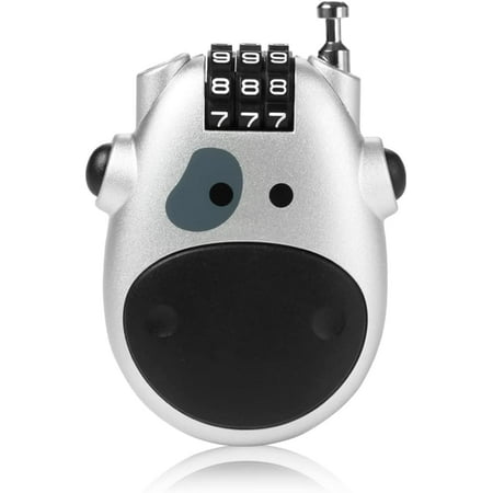 Combination Padlock, (Silver) 3 Digit Code Padlock with 75CM Cable ...