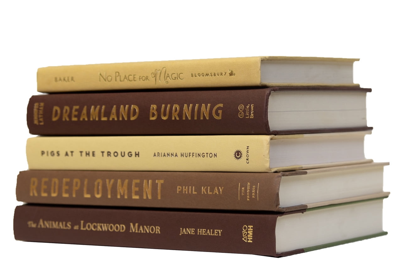 Pen & Willow Brown/Tan Decoratives - Real, shelf-ready book stacks for ...