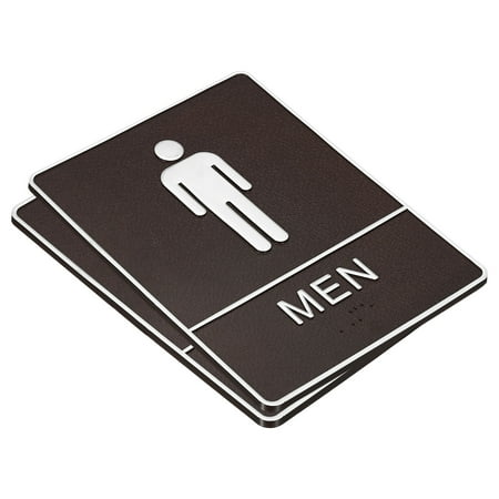 Uxcell Self Stick Men Toilet Label Square Adhesive Tape Sticker Signs ...