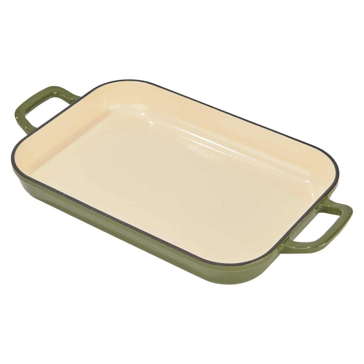 Click here for Chuck Hughes Cast Iron Shallow Roaster  2.38 L Gre... prices