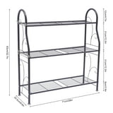 Miumaeov 3 Tier Iron Plant Stand, Balcony Shelving, Metal Shoe Rack and ...