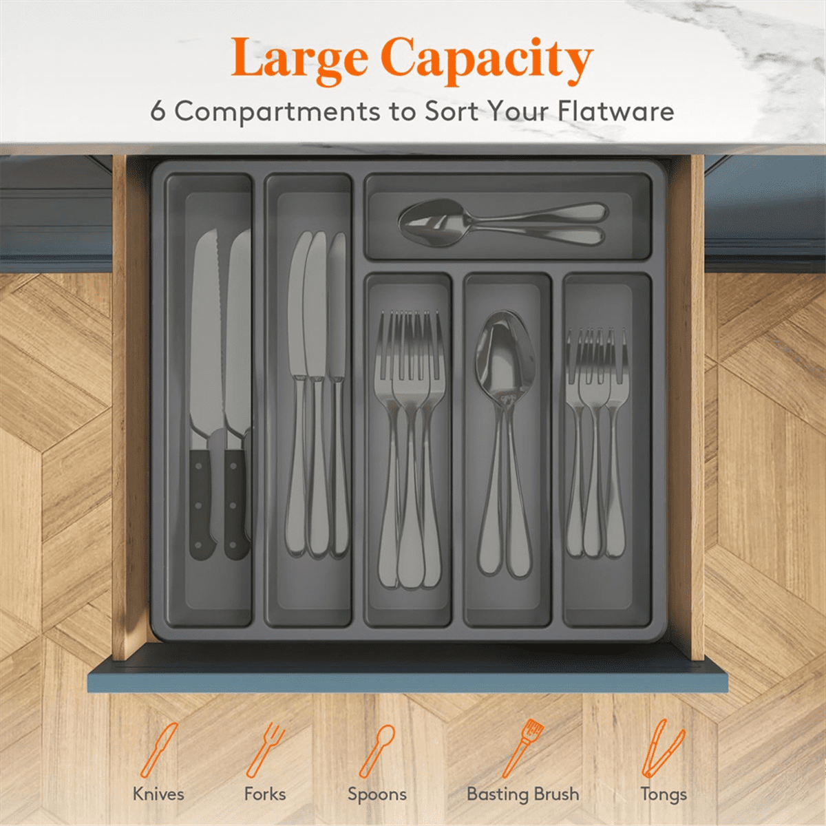 Flatware Tray With Lid