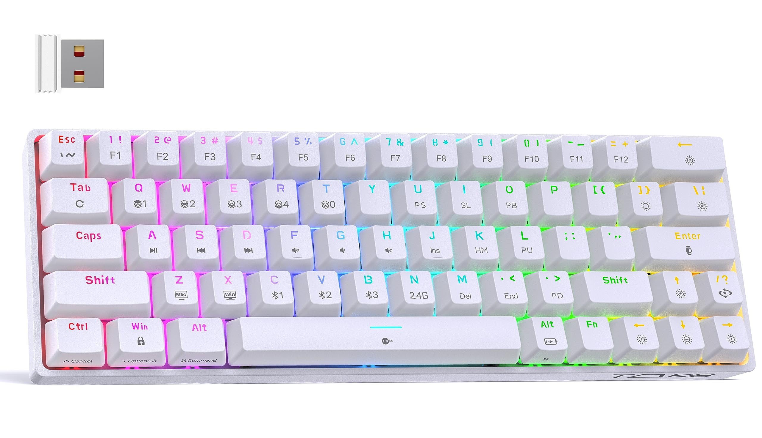 DIERYA DK63 60% Wireless Mechanical Gaming Keyboard | Bluetooth/2.4G ...