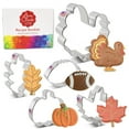 Ann Clark Thanksgiving Cookie Cutter Set, 5-Piece, Made in USA ...