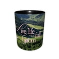 11oz Two-Tone Black Ceramic Coffee Mug, Nature Mountain Landscape ...