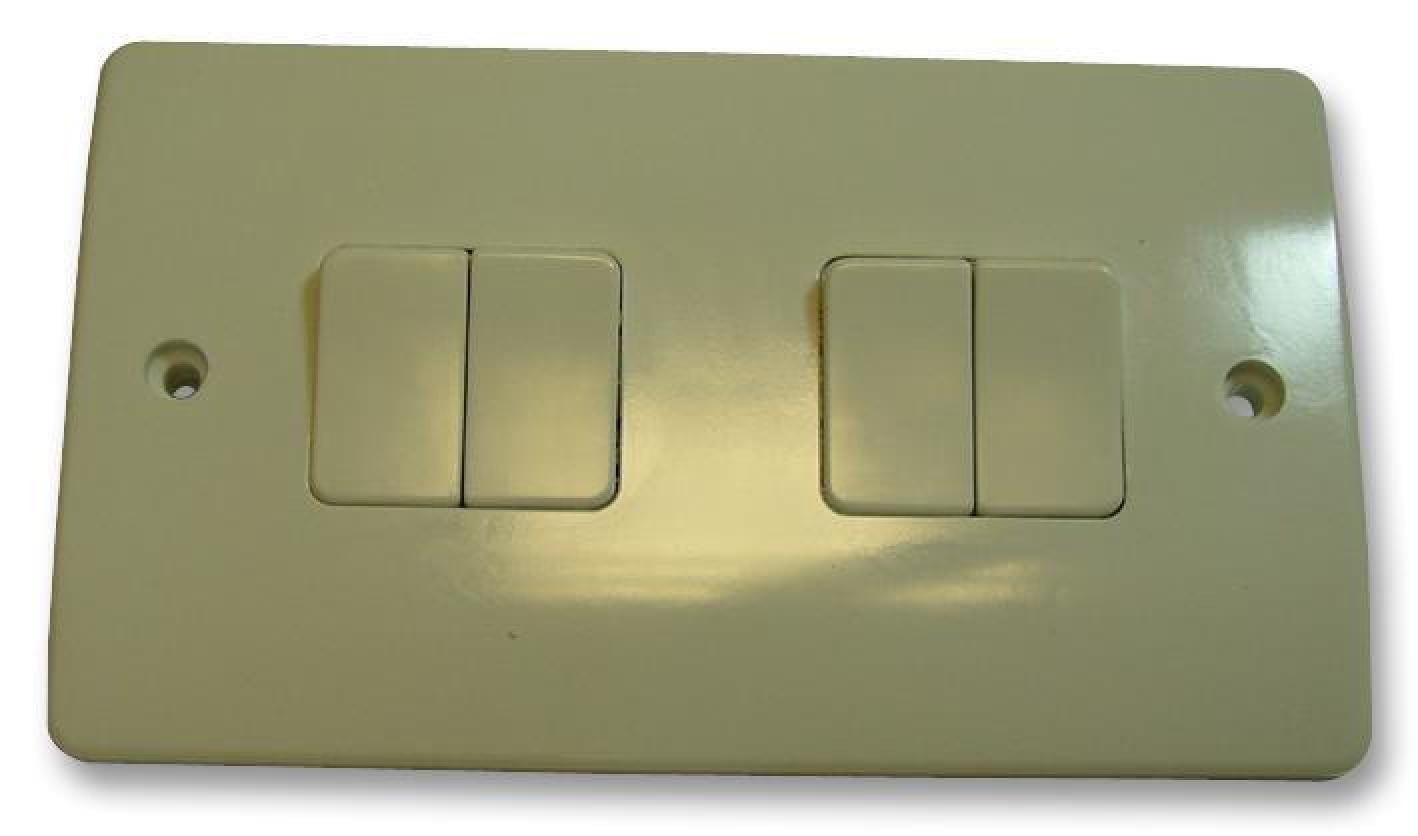 MK - Logic Plus 4 Gang 2 Way Light Switch, 10AX White - Walmart.com