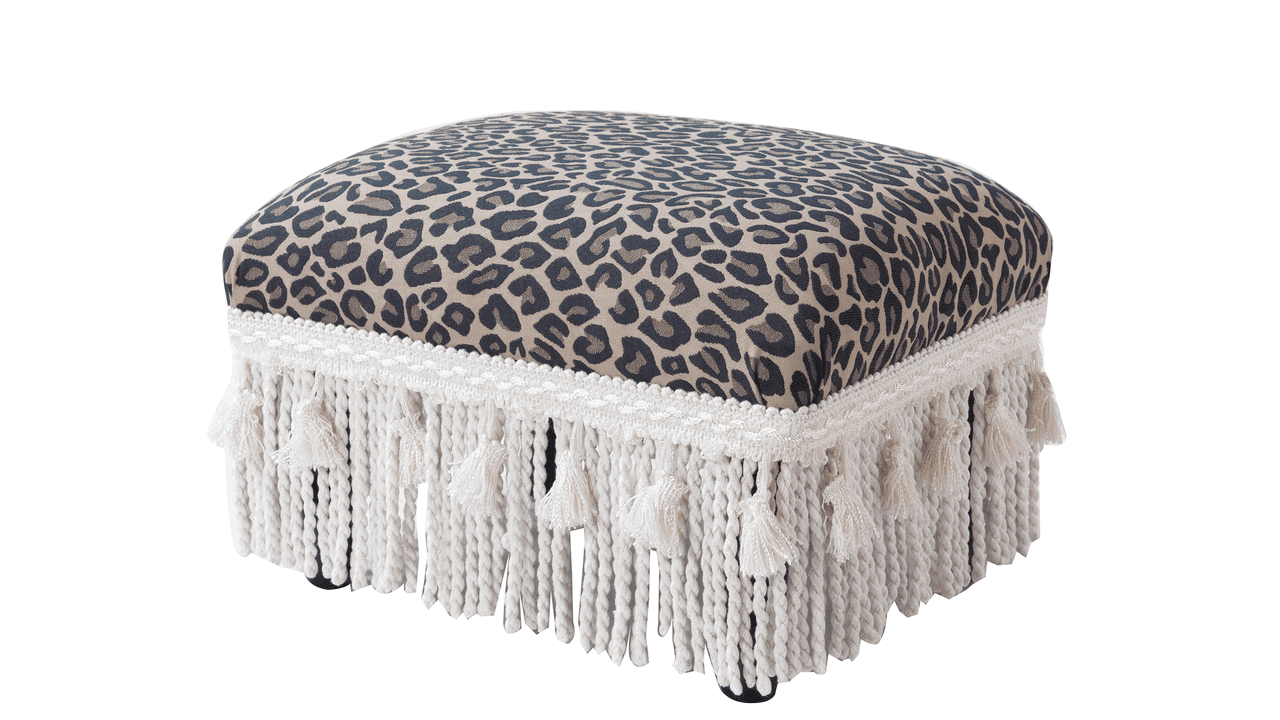 Fiona Traditional Decorative Footstool, Leopard - Walmart.com