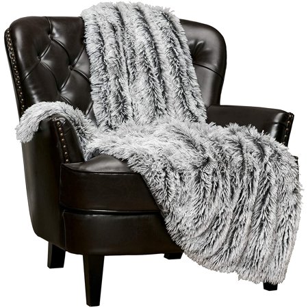 Super Soft Shaggy Frosting Tip Longfur Throw Blanket - Snuggly Fuzzy ...
