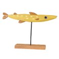 DEEPCRAFF Fish Shape Wooden Fish Decor For Table Festive Atmosphere ...