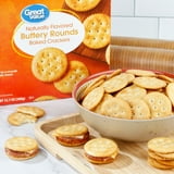 Great Value Baked Buttery Round Crackers, 13.7 oz - Walmart.com