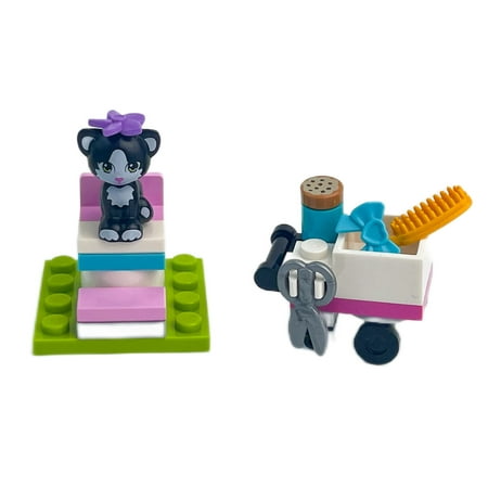 LEGO Friends Accessory Set: Kitten Felix with Grooming Cart (24 pcs ...