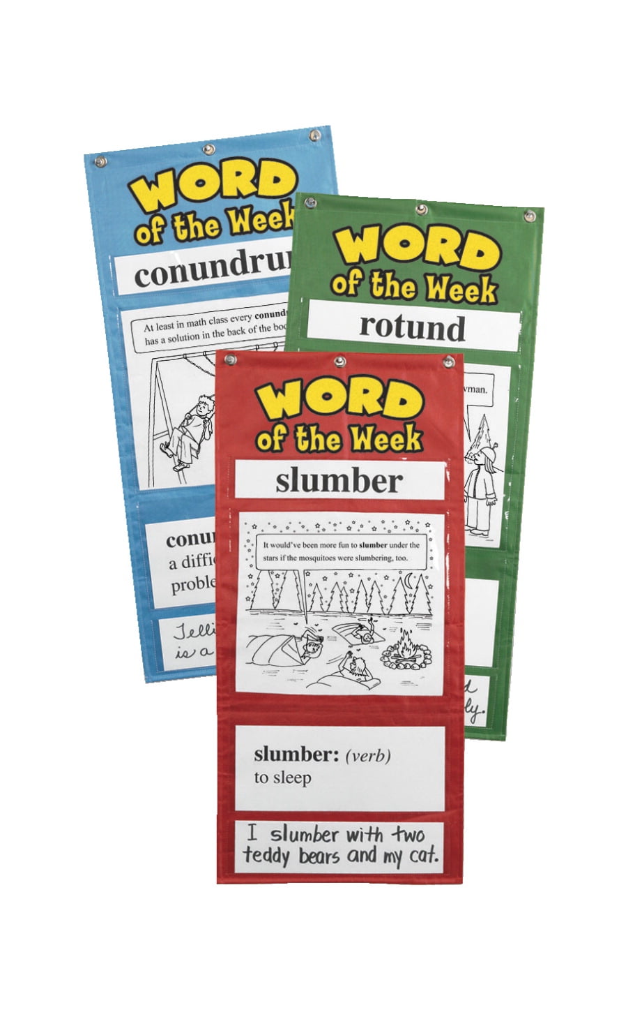 Educational Insights 086787 Word Of The Week Wall Chart Set, Grades 3 ...