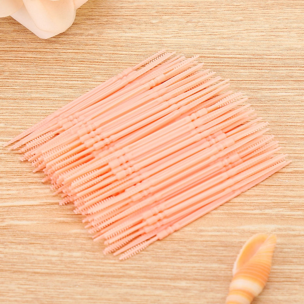 BORDSTRACT 100pcs Bag Double Head Teeth Cleaning Toothpick Oral Care ...
