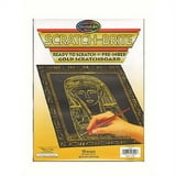Scratch Art Scratch-Brite Metallic Scratchboard, 8.5" x 11", Gold, 10 ...