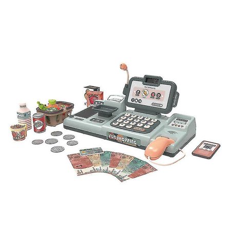 Supermarket Cash Register Set Role Play Toy Checkout Counter Gift For ...