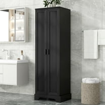 Ari Modern Double Door Storage Cabinet with Drawers and Adjustable ...
