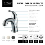 KRAUS Arcus Single Hole Single-Handle Bathroom Faucet in Oil Rubbed ...