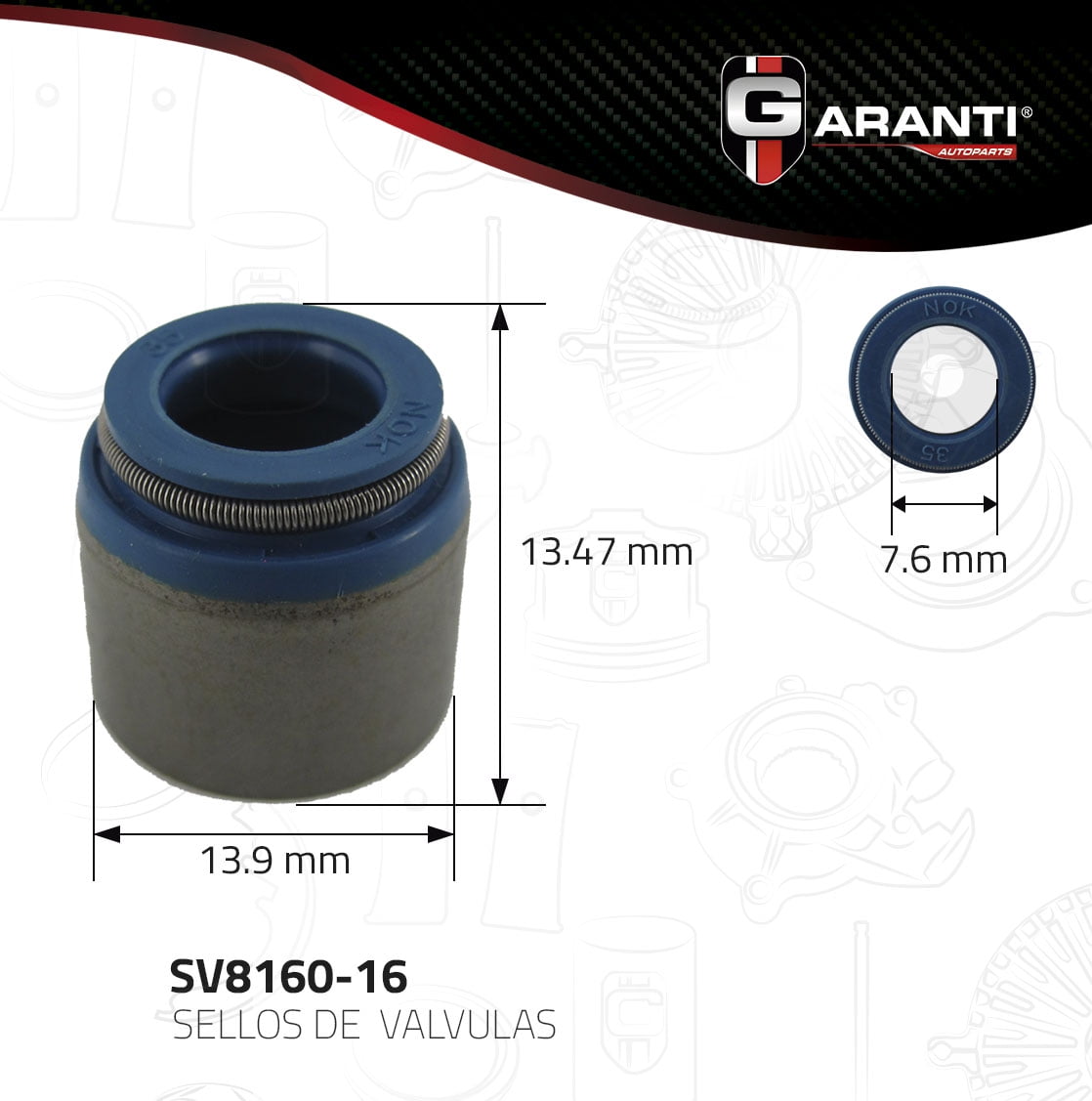 Sellos Valvula Garanti Para Chevrolet Corvette 1992 - 1993 (Garanti ...