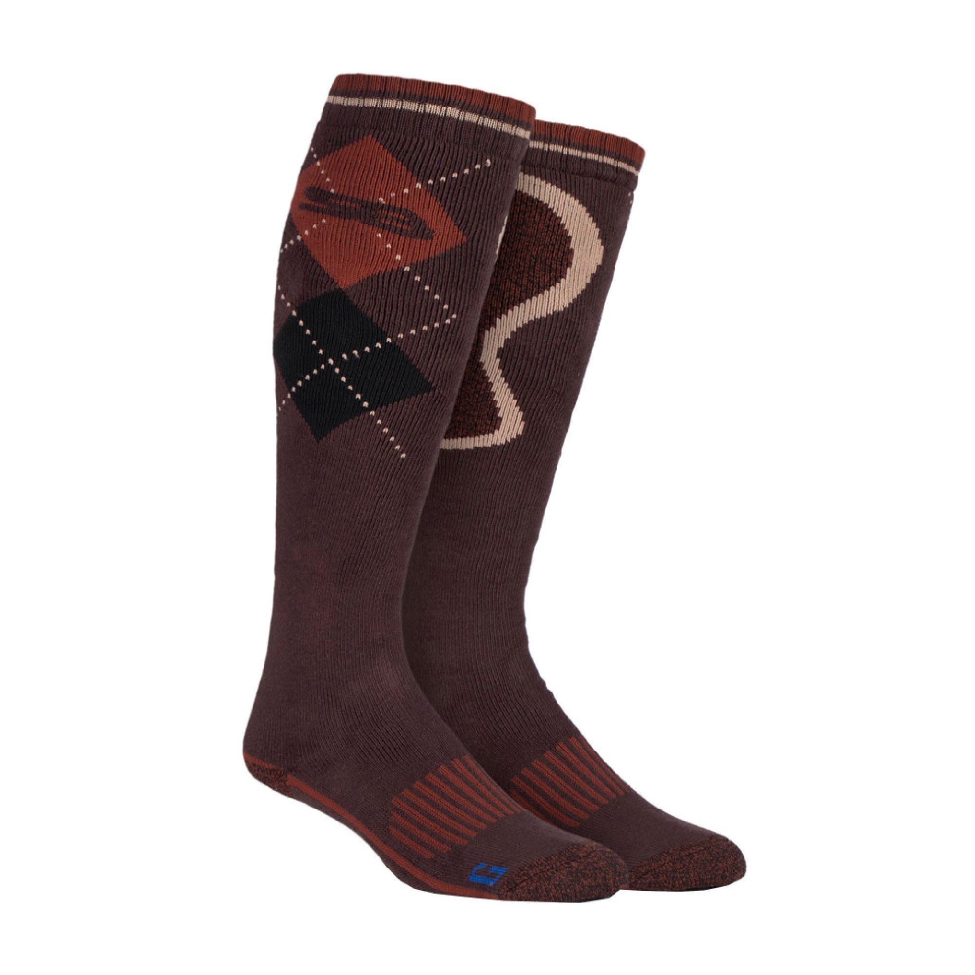 Storm Valley - Mens Extra Long Knee High Wool Blend Thermal Boot Socks ...