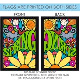 Toland Home Garden Groovy Spring Spring Flag Double Sided 12x18 Inch ...