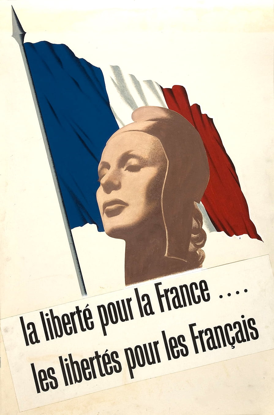 Liberty for France WW2 war propaganda paper poster 14" x 20" | Walmart ...