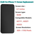 ZLMYJPMLJ OLED for iPhone 11 Screen Replacement Kit [OLED,NOT LCD] 6.1 ...