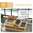 PawHut Wooden Tortoise Habitat, Tortoise Enclosure Reptile Cage w/ Tray ...