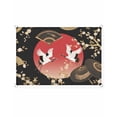 Cherry Blossom Crane Sun Shade Sail 12'X16' Paper Fan Japanese Style ...