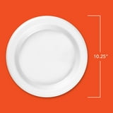 Hefty Deluxe Extra Strong & Deep Foam Plates, Round, White, 10.25 Inch ...