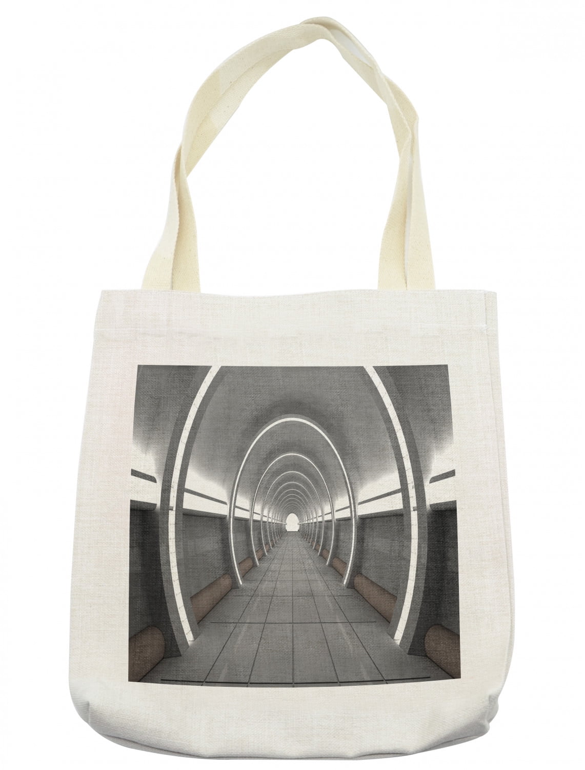 Outer Space Tote Bag, Galactic Place Oval Shaped Ceiling Force Alien ...